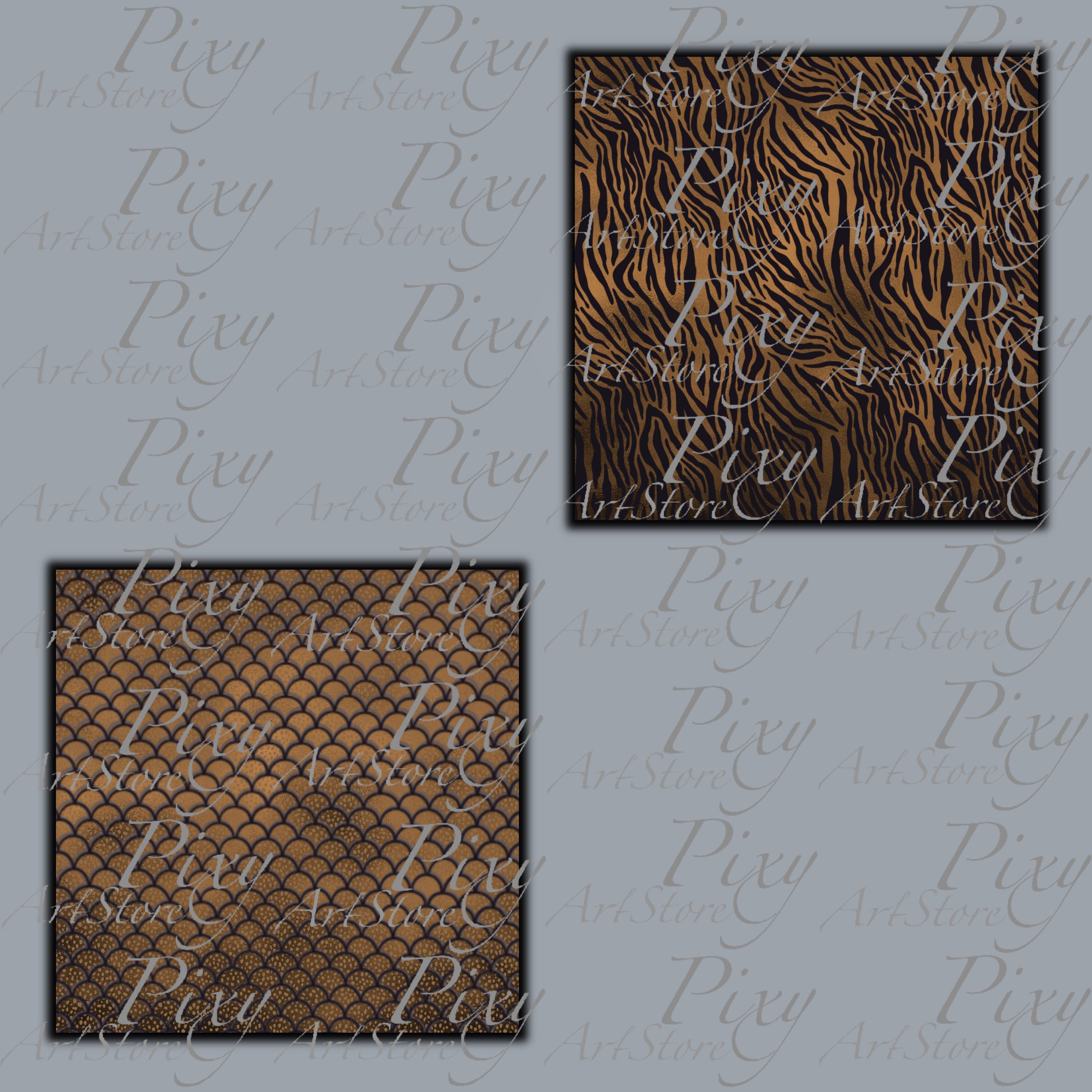 Animal Print Digital Paper Pack, Safari Green Animal Print, Scrapbook ...