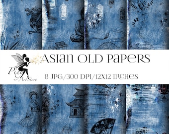 Asian Background Paper - Etsy