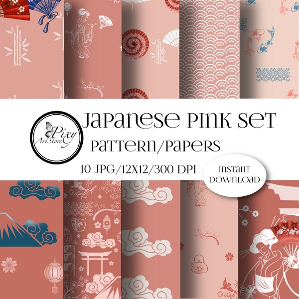 Pink Digital Papers - Etsy