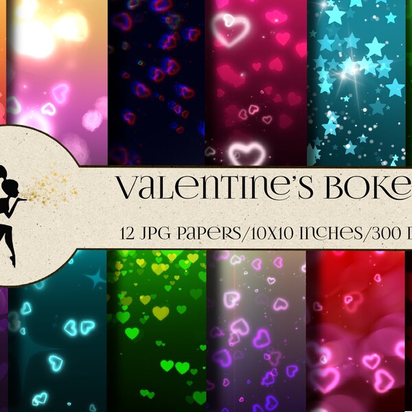 Bokeh Heart Hearts - Etsy