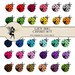 Rainbow Ladybugs Clipart Set, Red Lady Bug Clipart, Instant Download ...