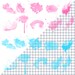 Pink and Blue Watercolor Splashes Digital Clipart, Watercolor Clipart ...