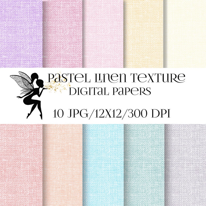 Pastel Linen Digital Paper Pastel Linen Background Digital - Etsy