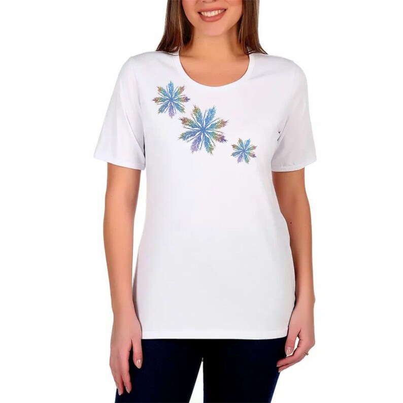 Snowflakes Clipart, Rainbow Glitter Snowflakes Overlay, Christmas and ...