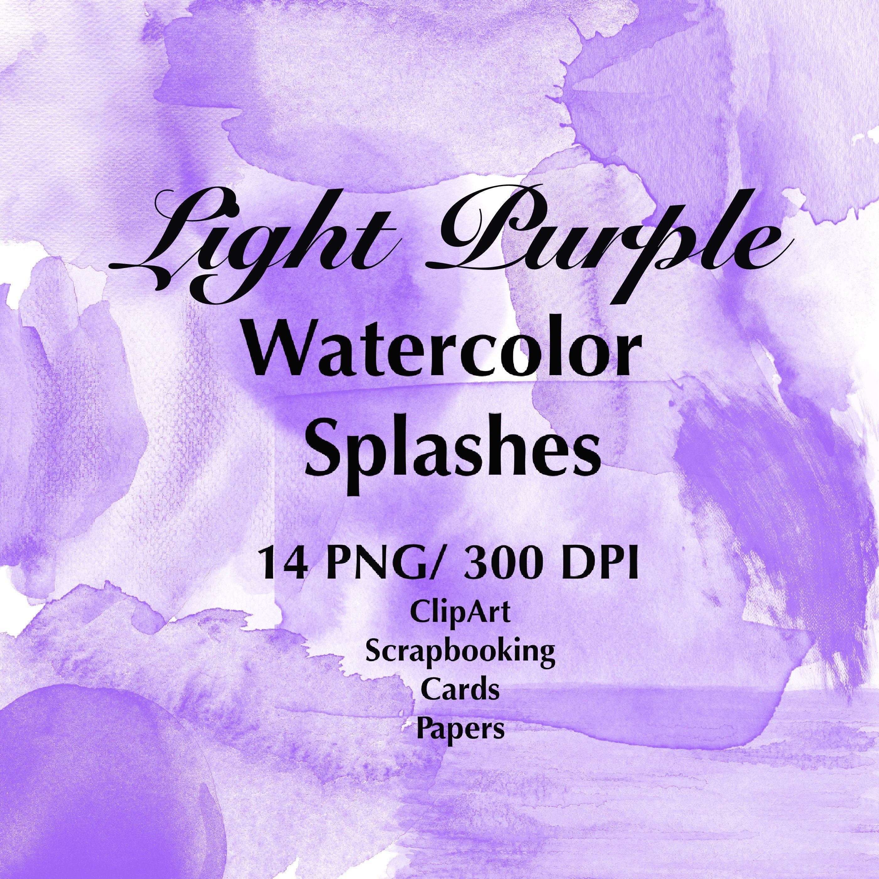 Pastel Purple Watercolor Splashes, Background Watercolor,splotches ...