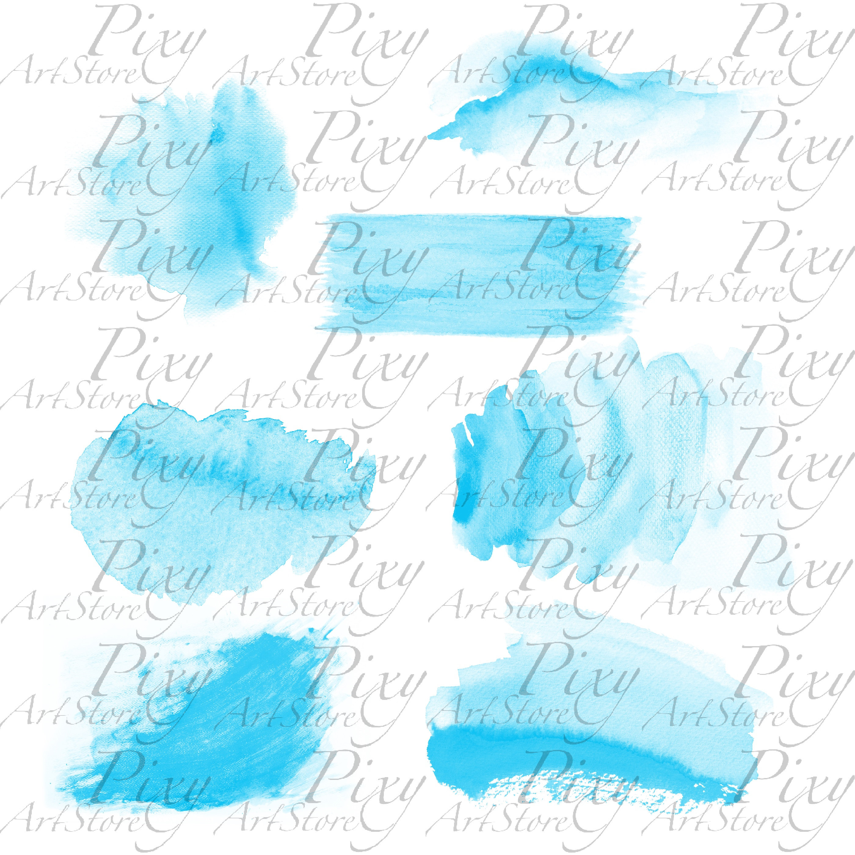 Baby Blue Watercolor Splashes, Background Watercolor, Watercolor ...