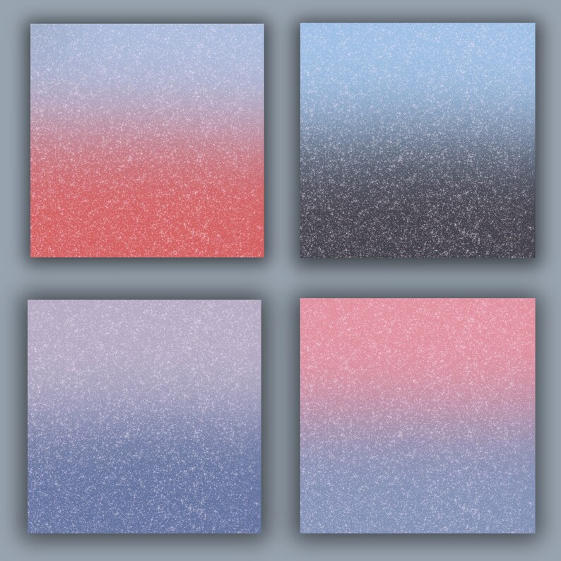Twilight Fade Digital Paper, Instant Download, Ombre Starry Paper ...