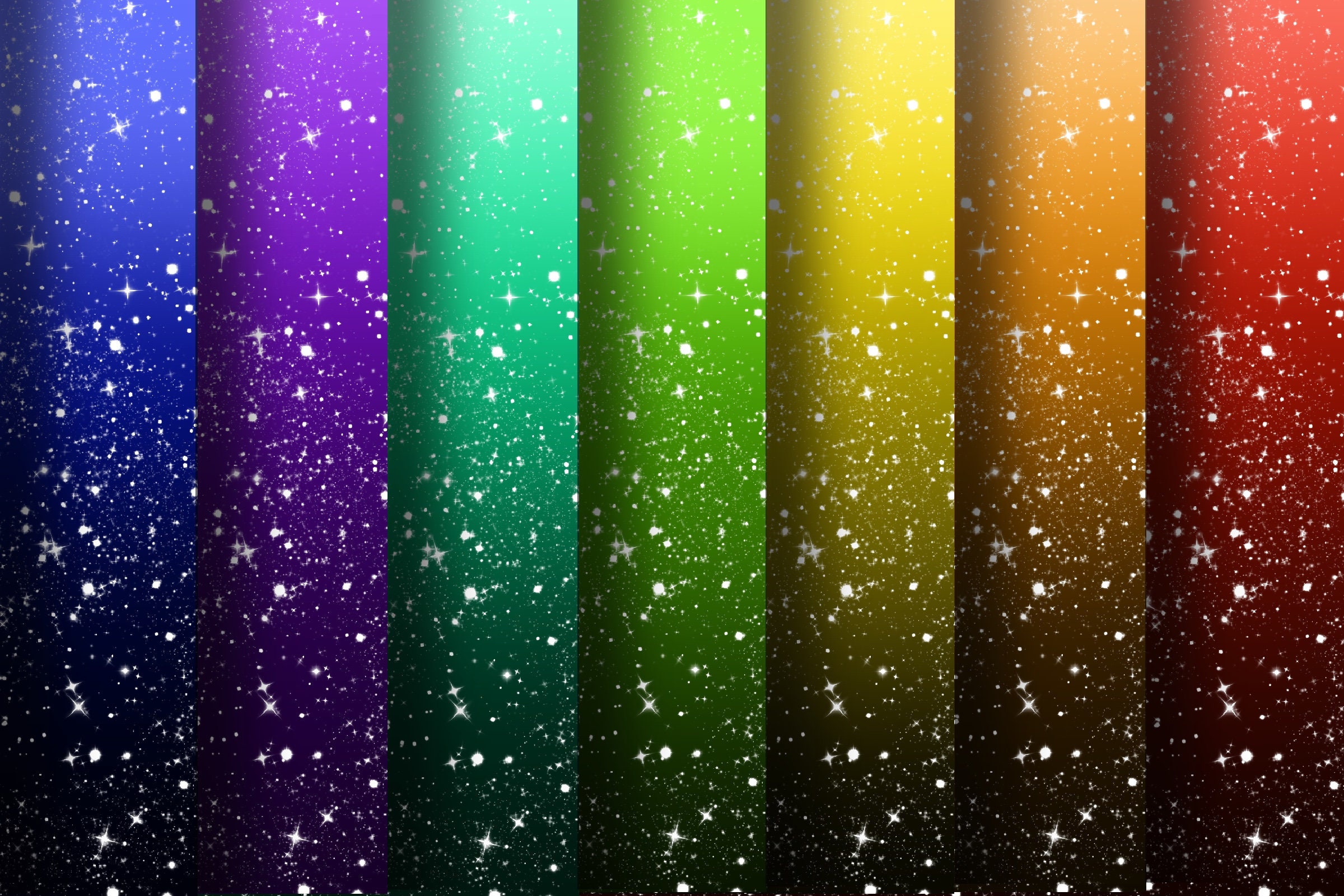 Twilight Fade Digital Paper, Instant Download, Ombre Starry Paper ...