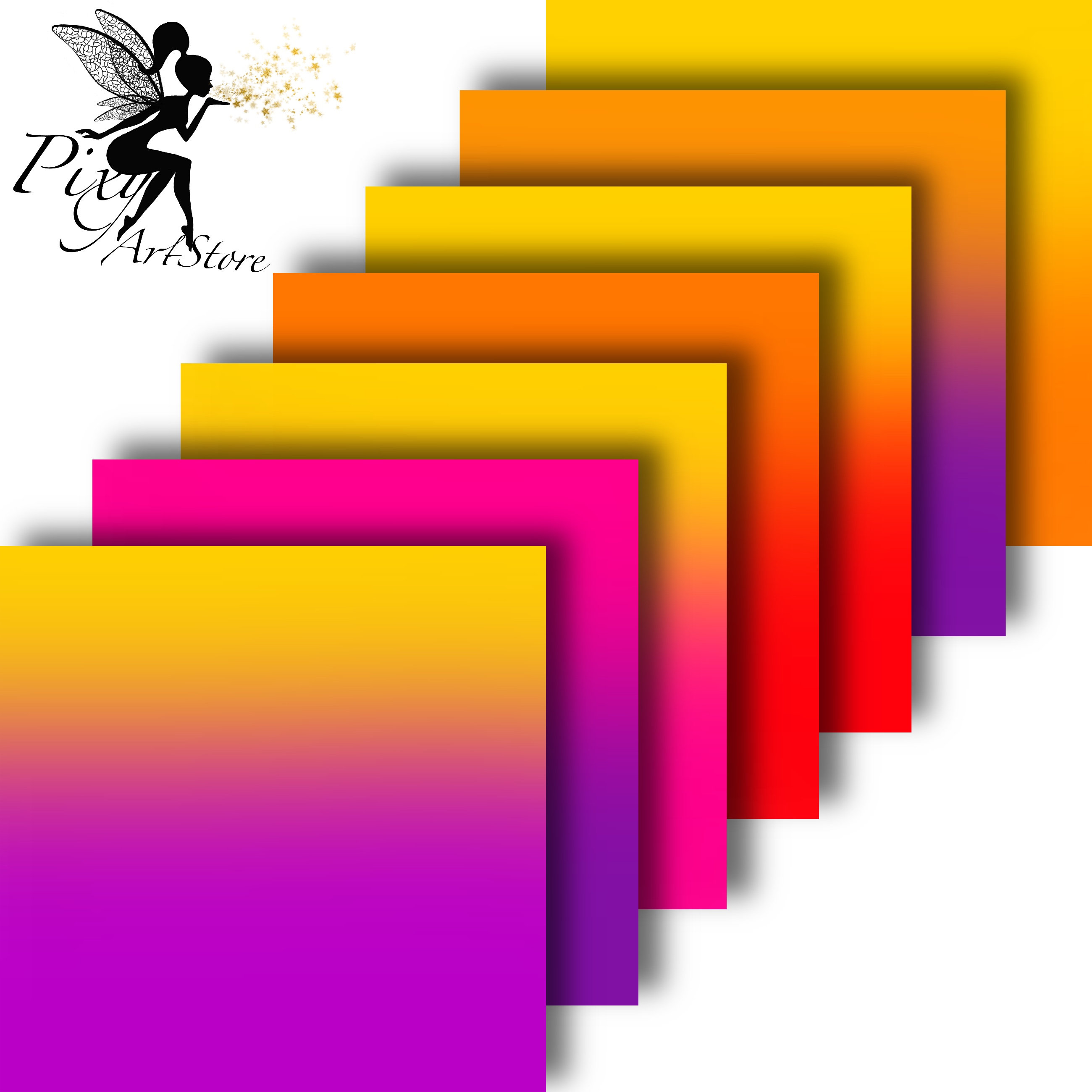 Ombre Digital Papers -14 JPG Pack, Instant Download, Ombre Background ...