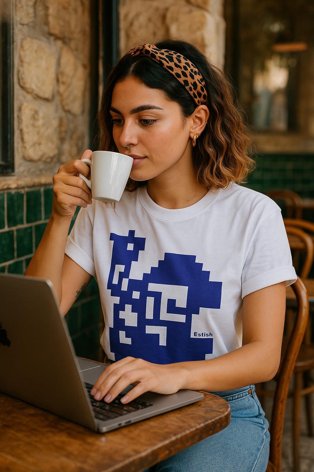 Shofar Blower Pixel Art T-shirt – Jewish Spiritual Design Unisex Tee - Etsy