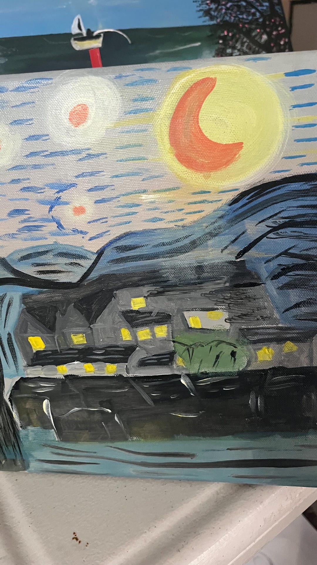 Starry Night My Version - Etsy