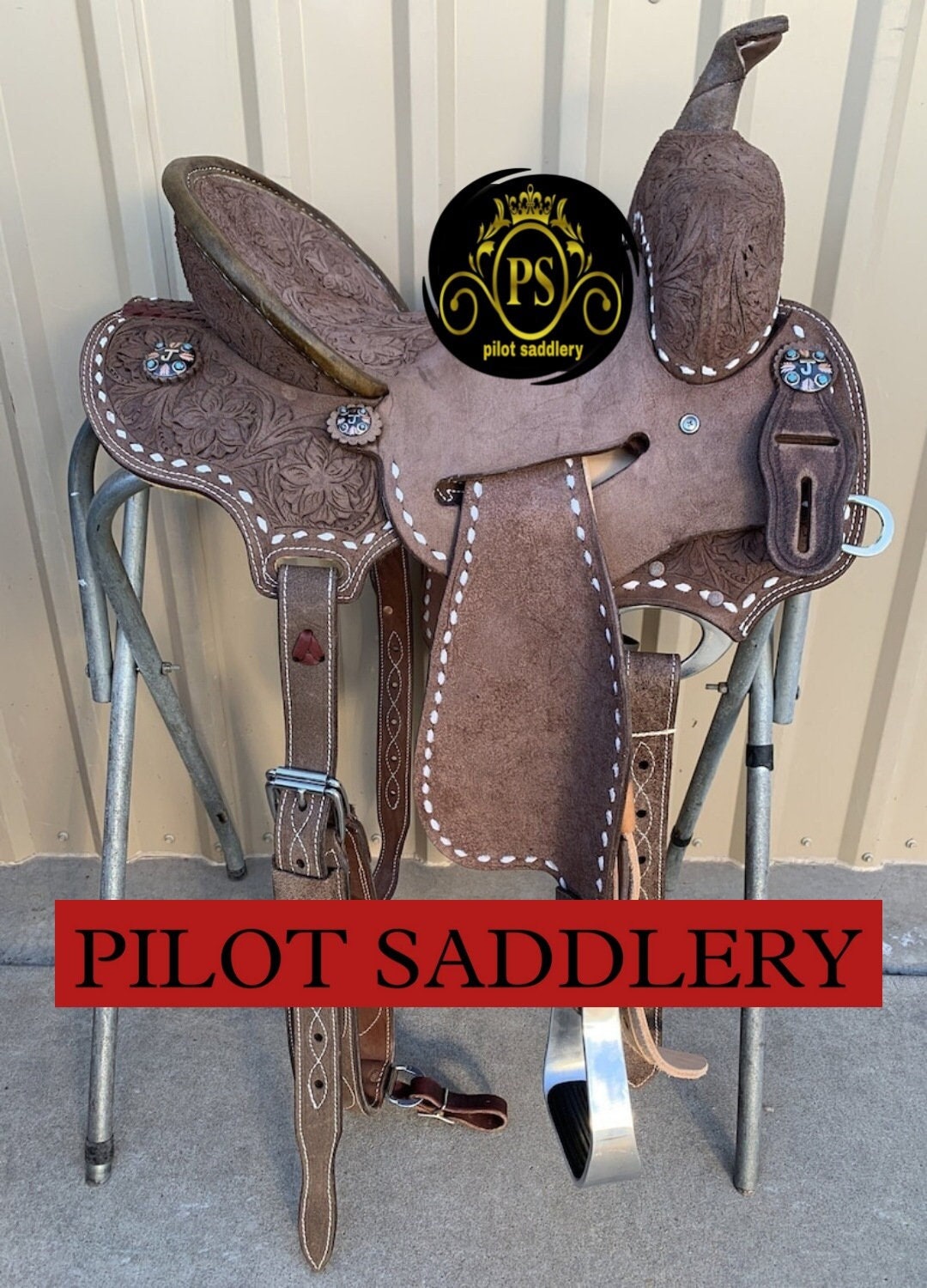 Western Leather Strip Down Barrel Racing Horse Saddle Tack With ...