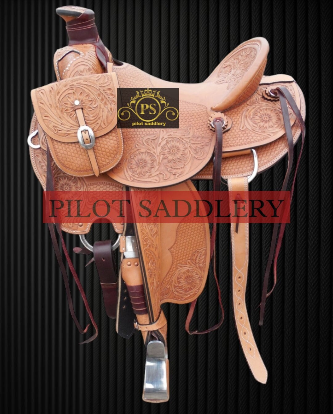 Wade Tree A Fork Premium Western Leather Roping Ranch Work Horse Saddle ...