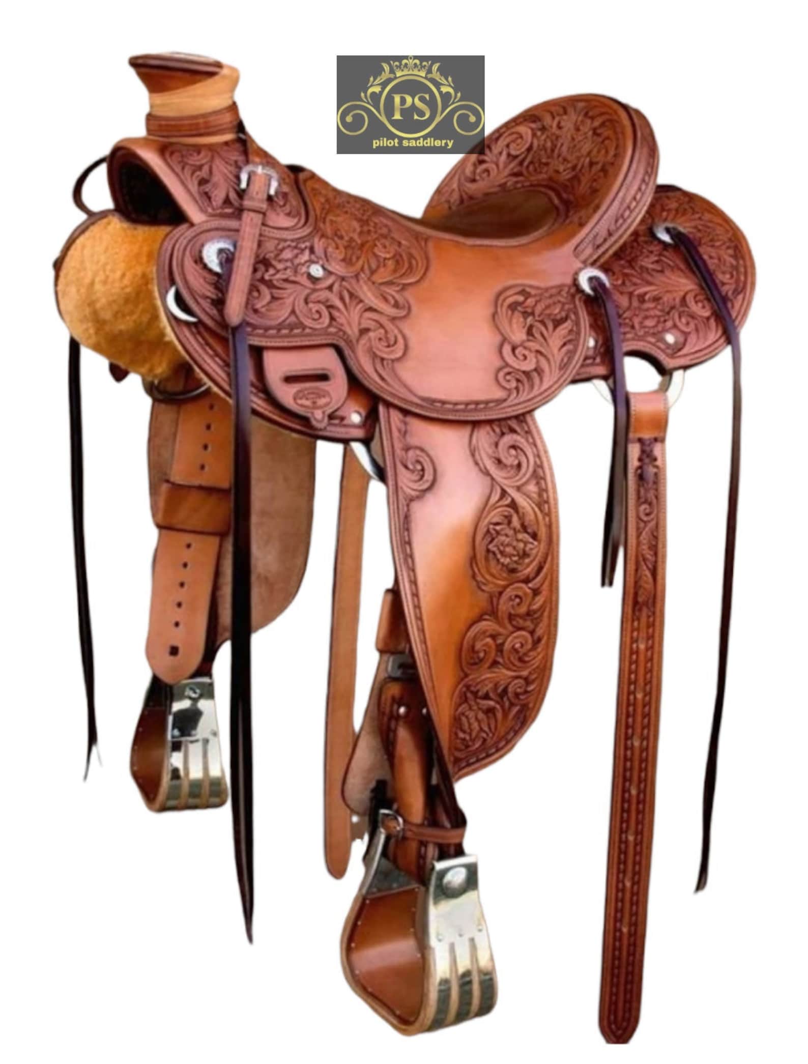 Wade Tree A Fork Premium Western Leather Roping Ranch Work - Etsy