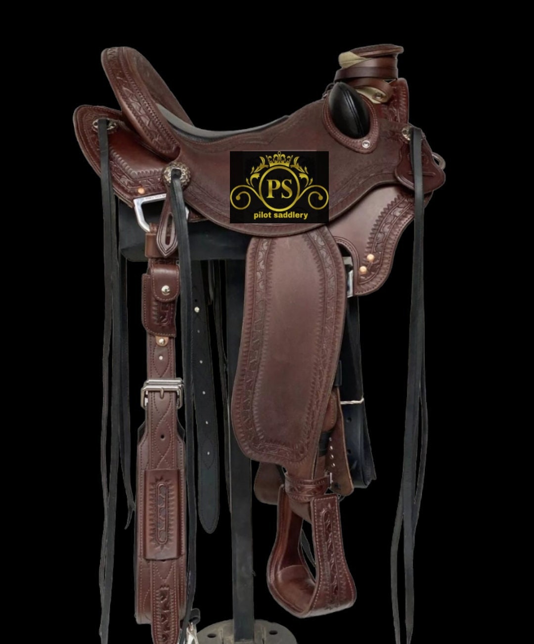 Wade Tree A Fork Premium Western Leather Roping Ranch Work Bucking ...