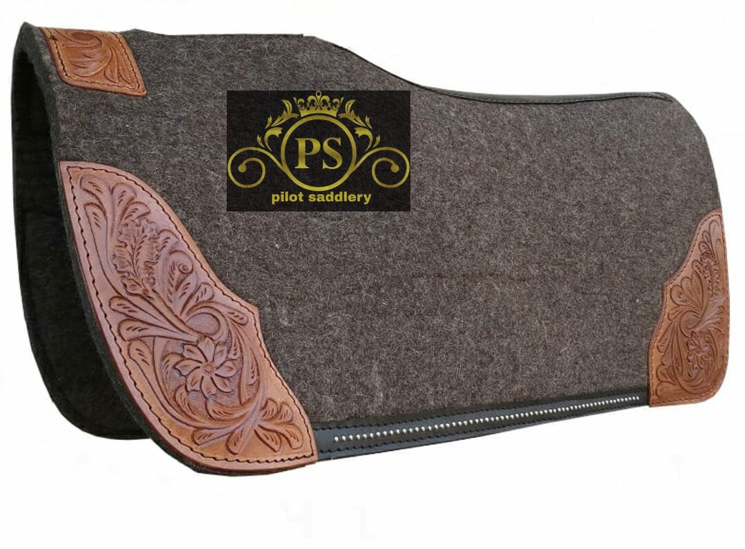 Western Premium Quality Wool Felt Ranch Saddle Pad - Etsy