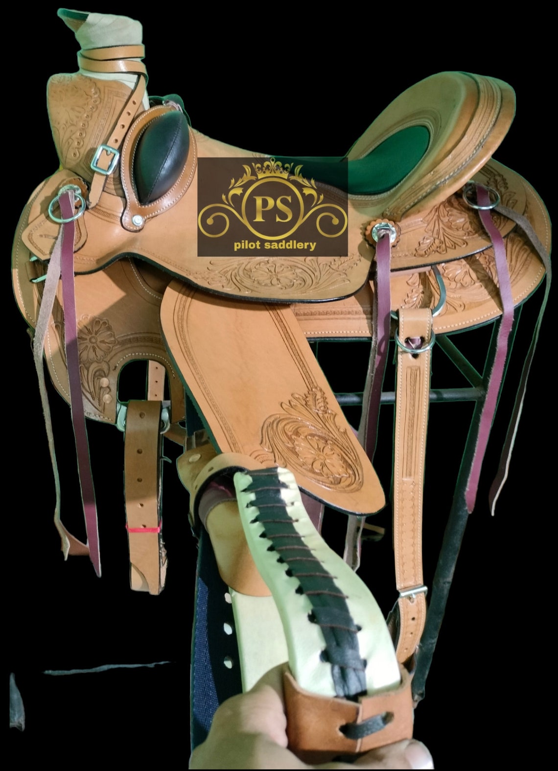 Wade Saddle AD Saddlery Wade Tree A-Fork Roping Ranch Work Saddle | 14 ...