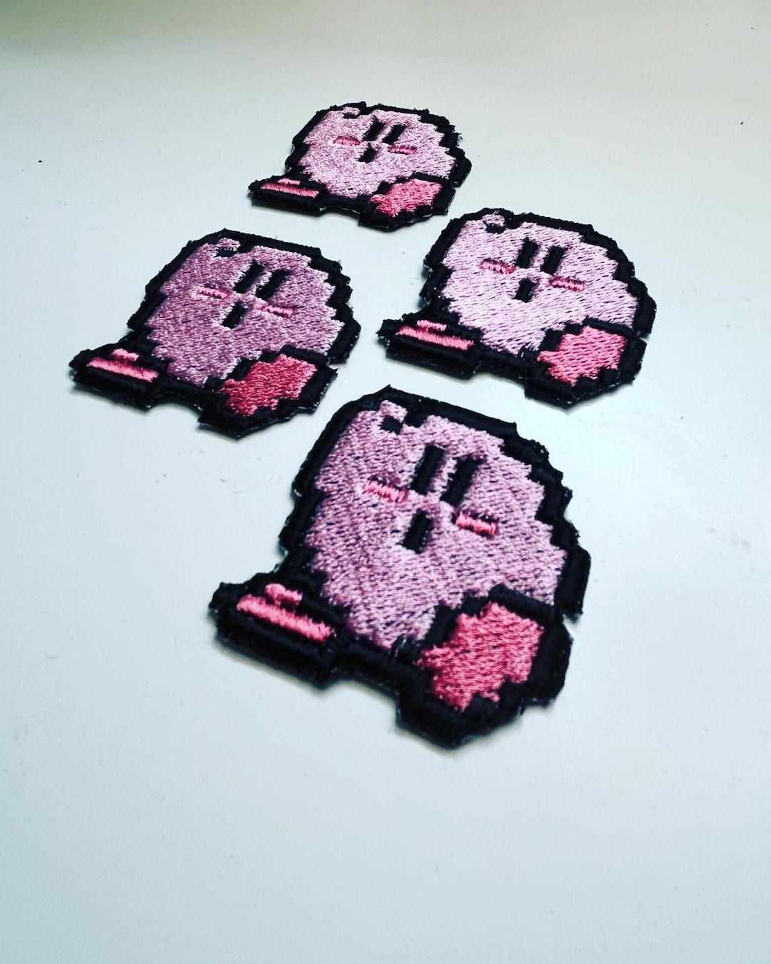 8-bit Kirby Iron-on Patch - Etsy