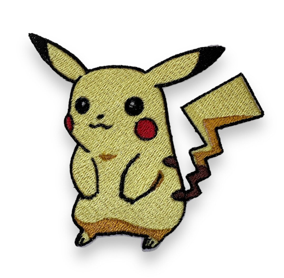 Pikachu Pokemon Embroidered Patch - Iron-on/sew-on Patch for Backpacks ...