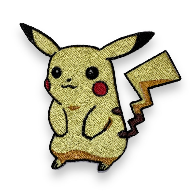 Pikachu Pokemon Embroidered Patch - Iron-on/sew-on Patch for Backpacks ...