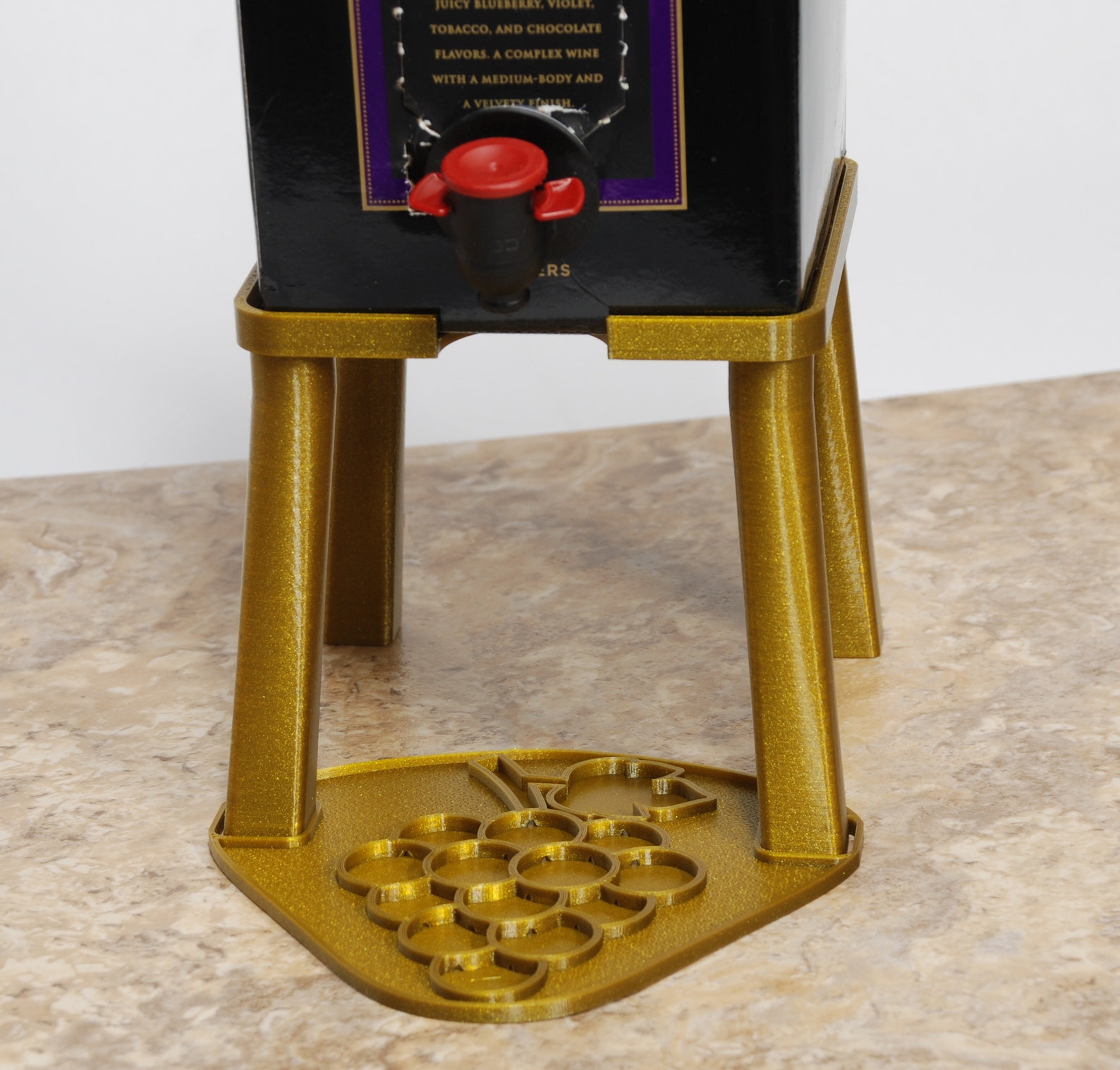 3L Box Wine Stand With Drip Tray | Easy Pour Dispenser | Fits Square ...