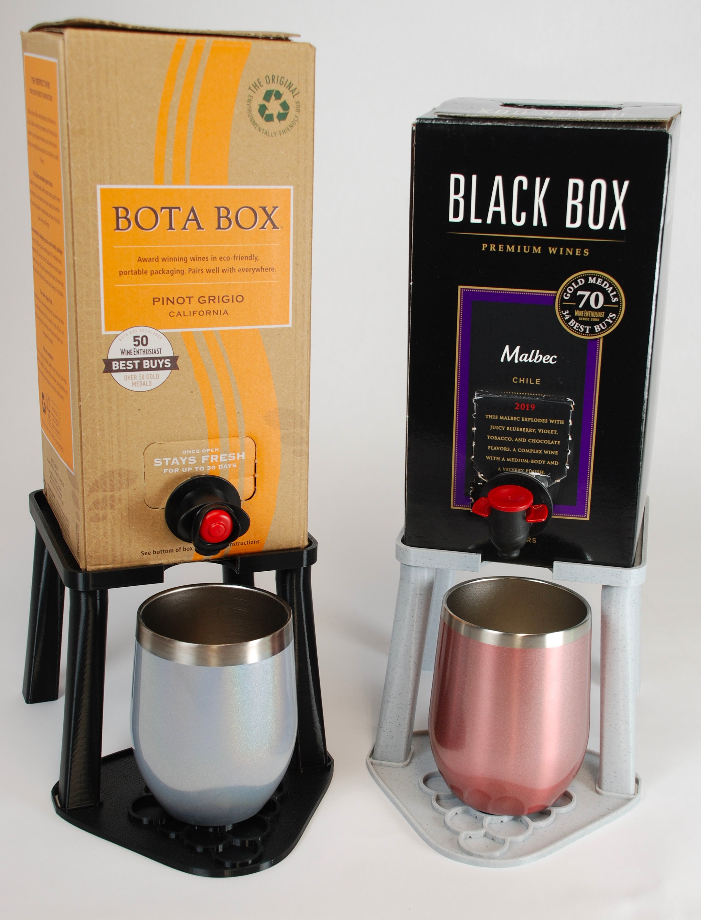 3L Box Wine Stand With Drip Tray | Easy Pour Dispenser | Fits Square ...