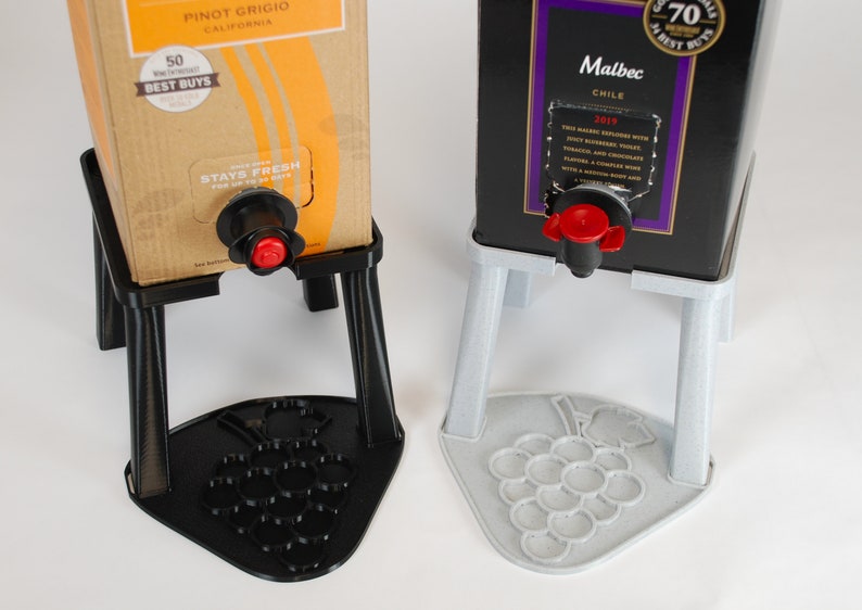 3L Box Wine Stand With Drip Tray | Easy Pour Dispenser | Fits Square ...