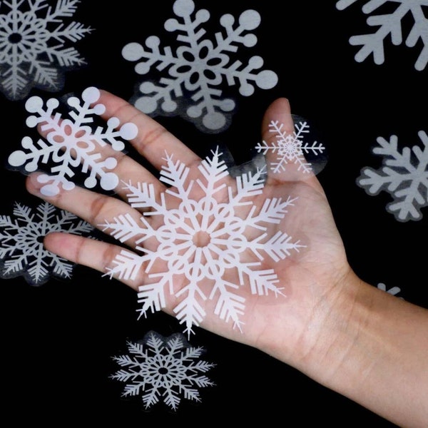 Snowflake Stickers - Etsy UK