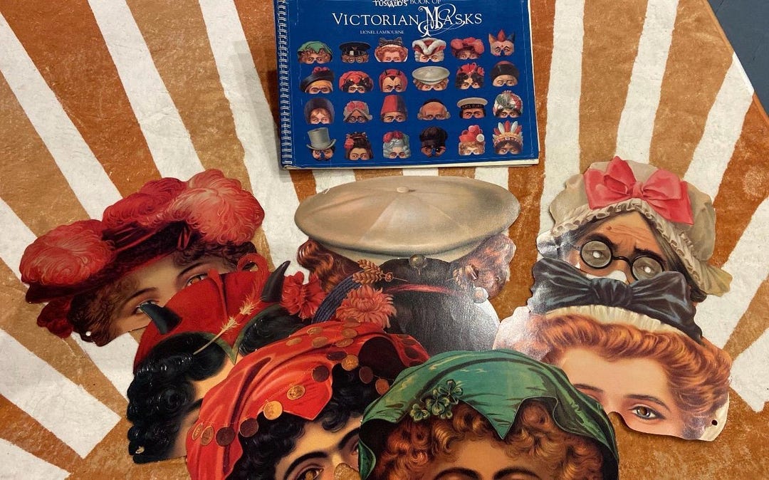 Vintage 1987 Madame Tussauds Victorian Masks Rare Spiral Bound Book - Etsy