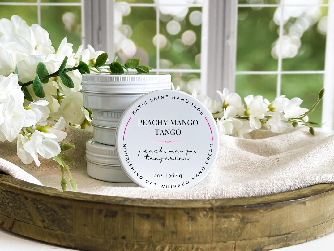 Peachy Mango Tango Hand Cream – Whipped Oat Lotion – Fruity Summer ...