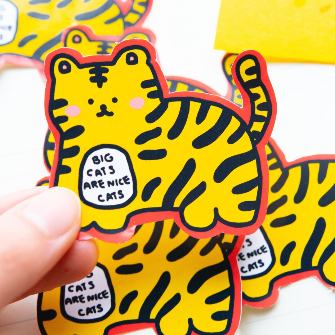Tiger Sticker L Big Cat Sticker L Cute Dreamy Sticker L Chinese New ...