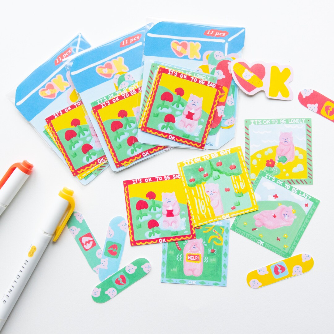 It's OK Sticker Pack 11pcs L Self Care, Self Love, Self Affirmation ...