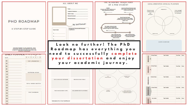 Phd Roadmap - A Step-by-step Guide - Etsy
