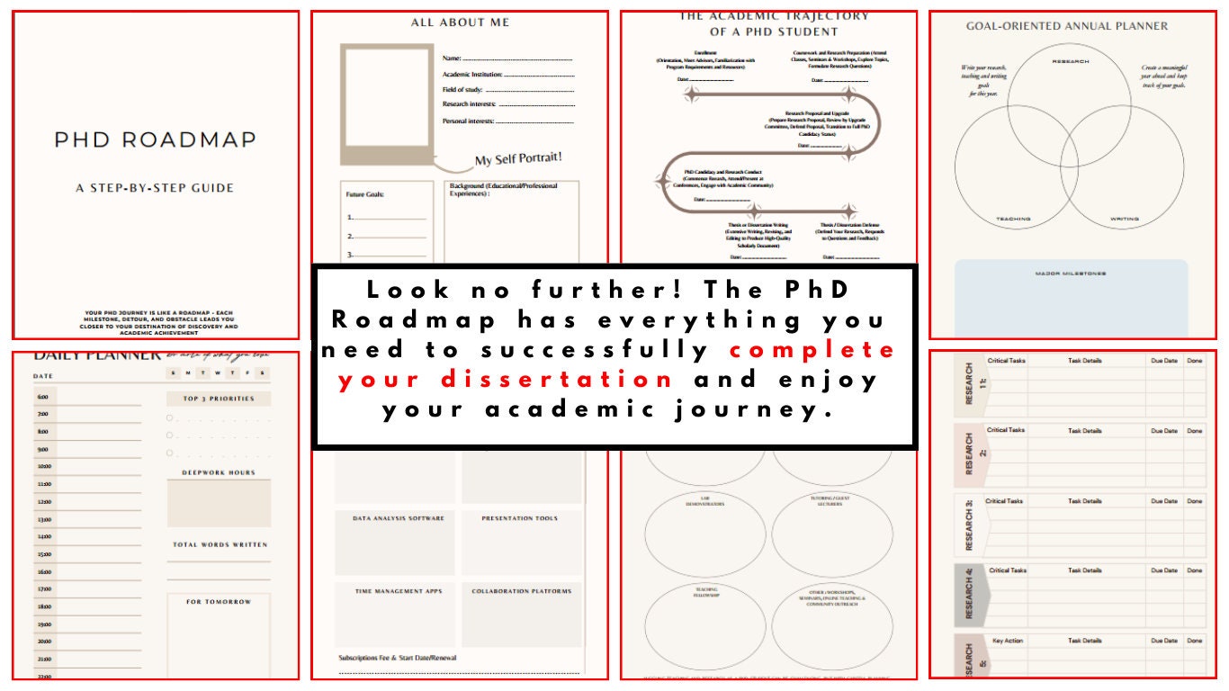 Phd Roadmap - A Step-by-step Guide - Etsy