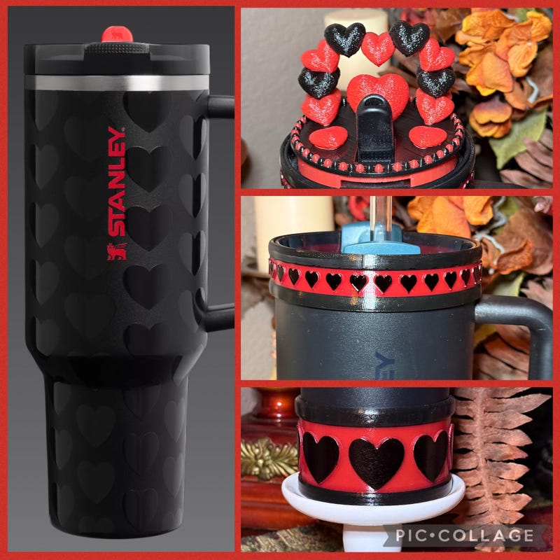 Black Stanley With Hearts - Etsy