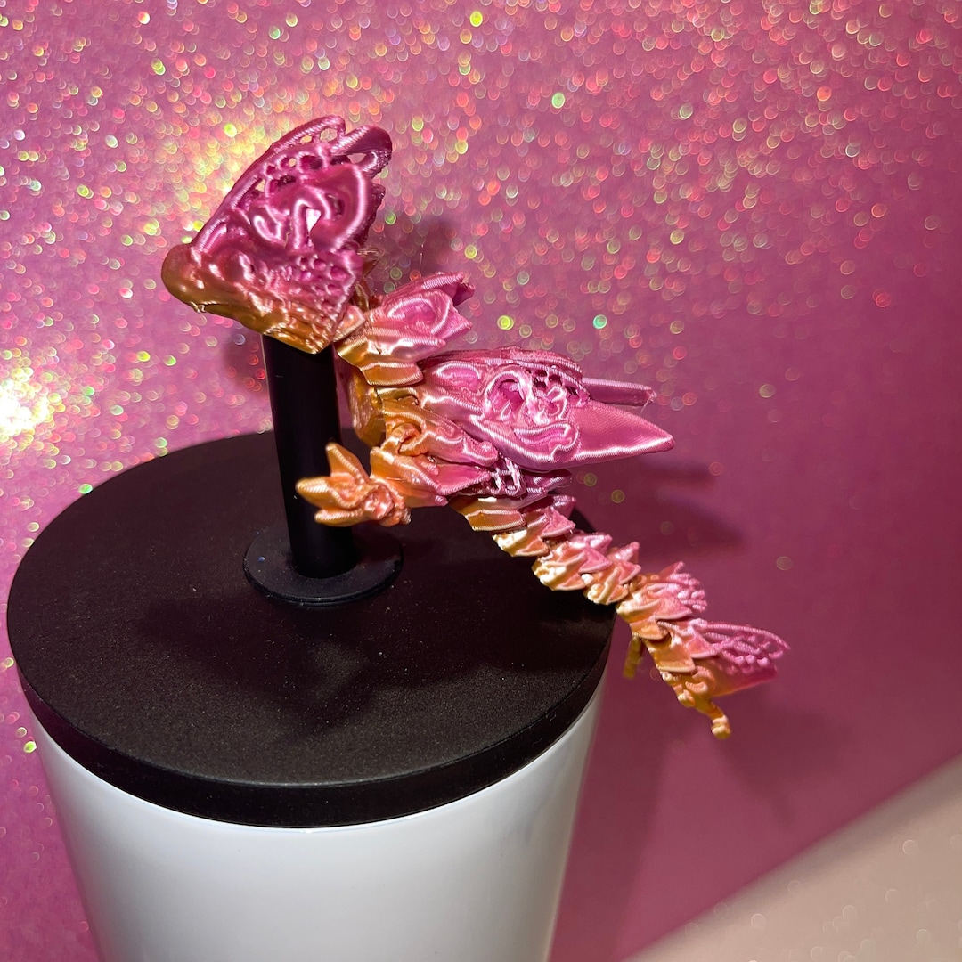 Butterfly Dragon 10mm Straw Topper 30oz 40oz Straw Toppers, Articulated ...