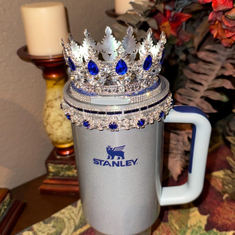 Elegant Blue Sapphire and Silver Rhinestone Royal Princess Accessories ...