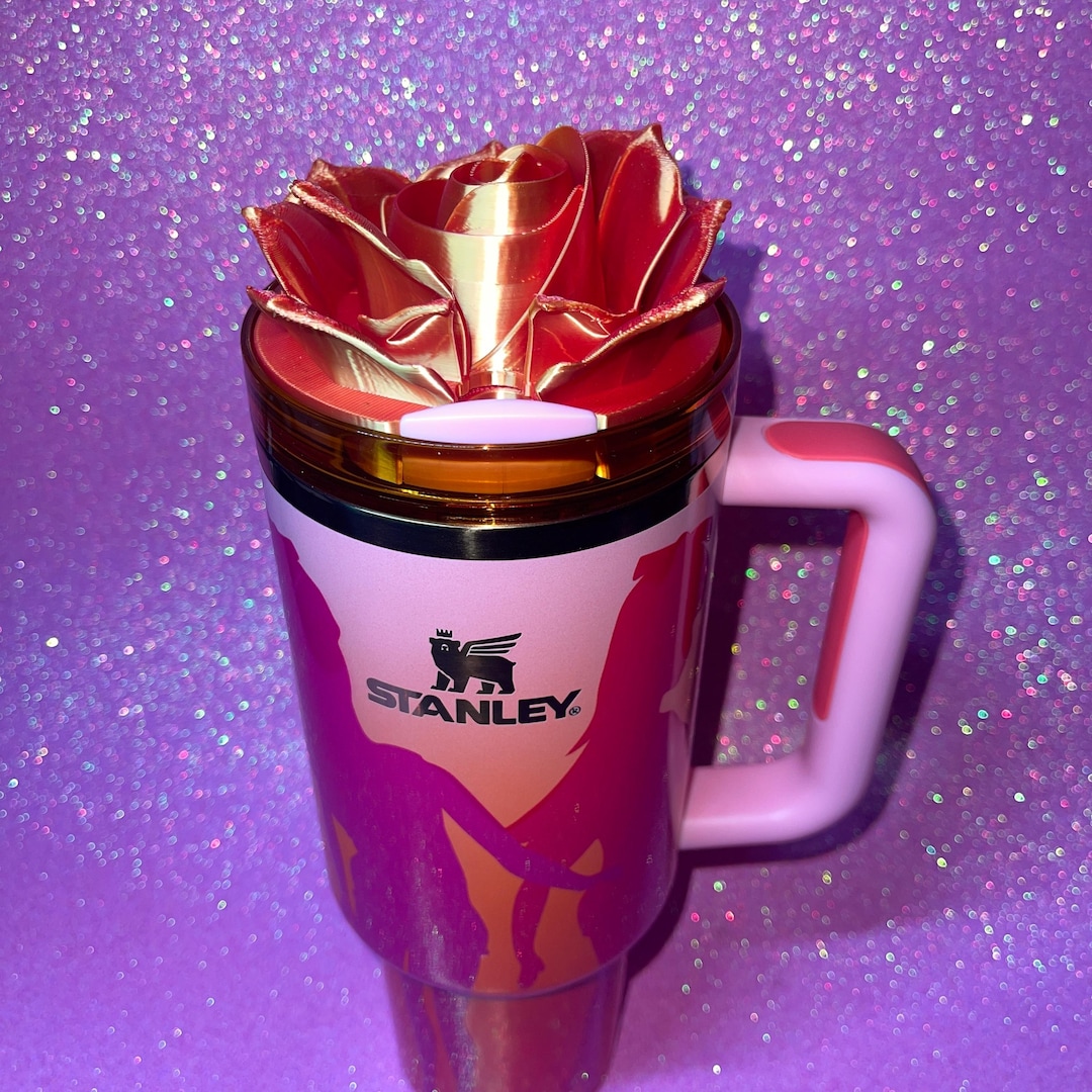 3D Rose Tumbler Topper That Fit the New Twist N Turn or Moolah Kicks ...
