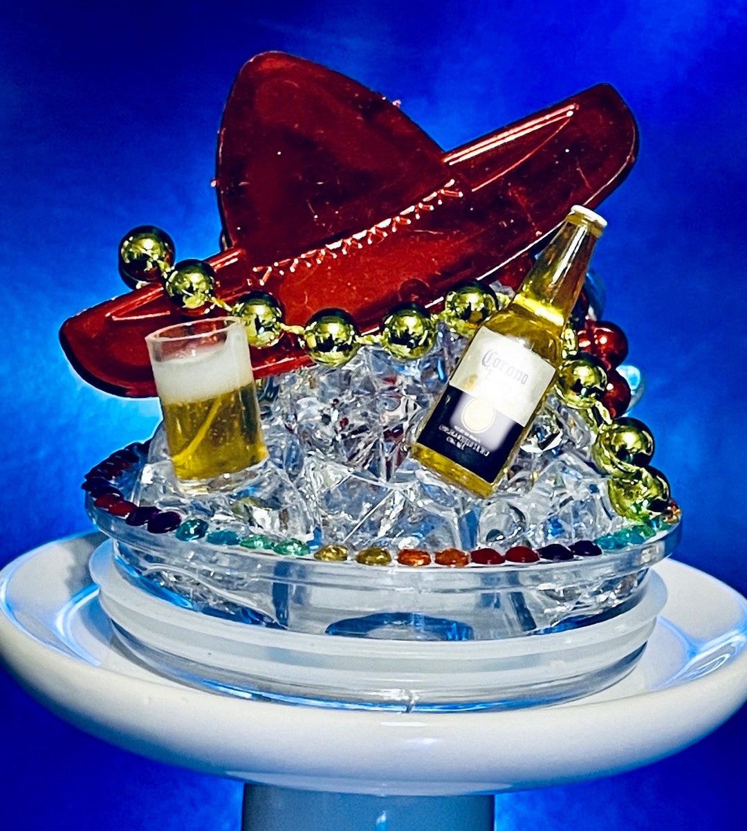 Fiesta Tumbler Topper, Cinco De Mayo, Mexican Fiesta, Fiesta Gift, 3D ...