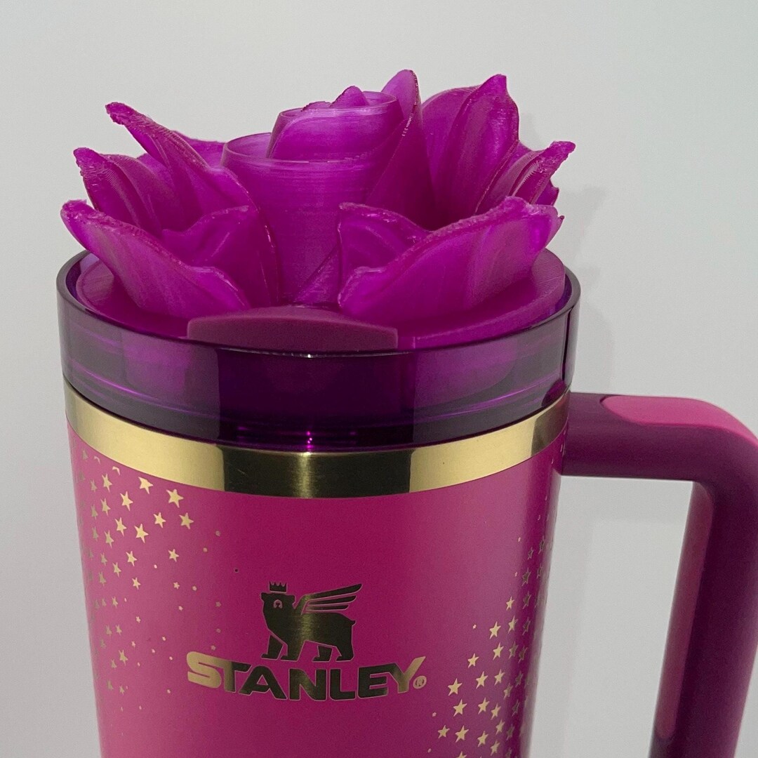 3D Rose Tumbler Topper That Fit the New Superstar Lids, Rose Tumbler ...