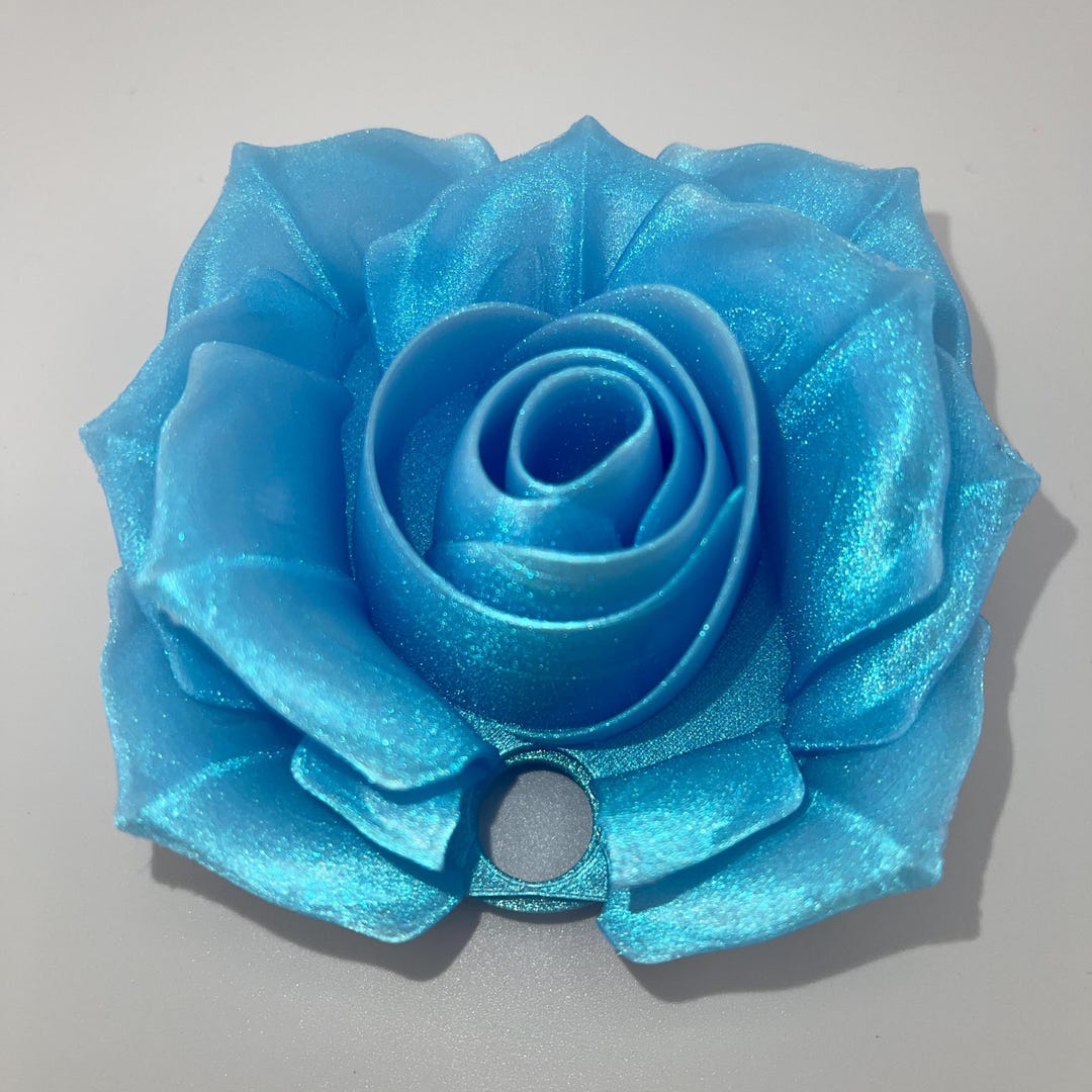 NEW!! 3D Rose Tumbler Topper That Fit the Powder Blue Heather Indigo ...