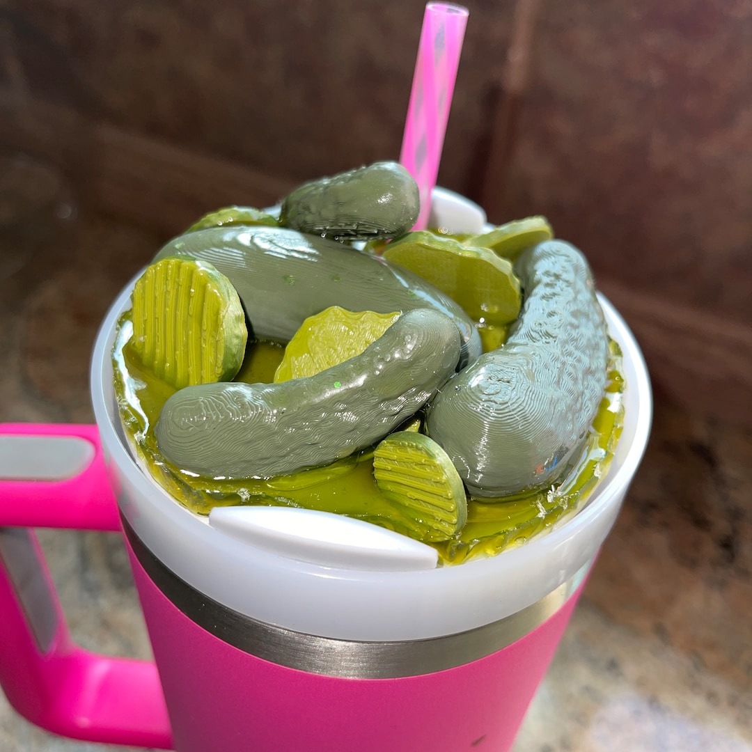 Pickle Themed 20/30 or 40 Oz Stanl Ey Tumbler Topper, Dill Pickles ...