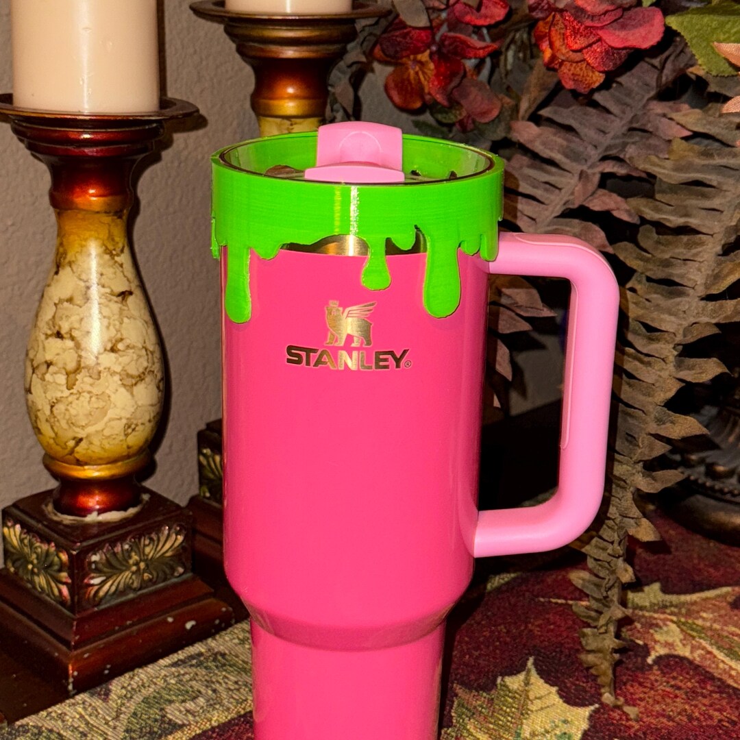Slime Drips Lid Halo Bangle and Boot for Stanley Tumblers, Neon Lime ...