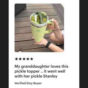 Pickle Themed 20/30 or 40 Oz Stanl Ey Tumbler Topper, Dill Pickles ...