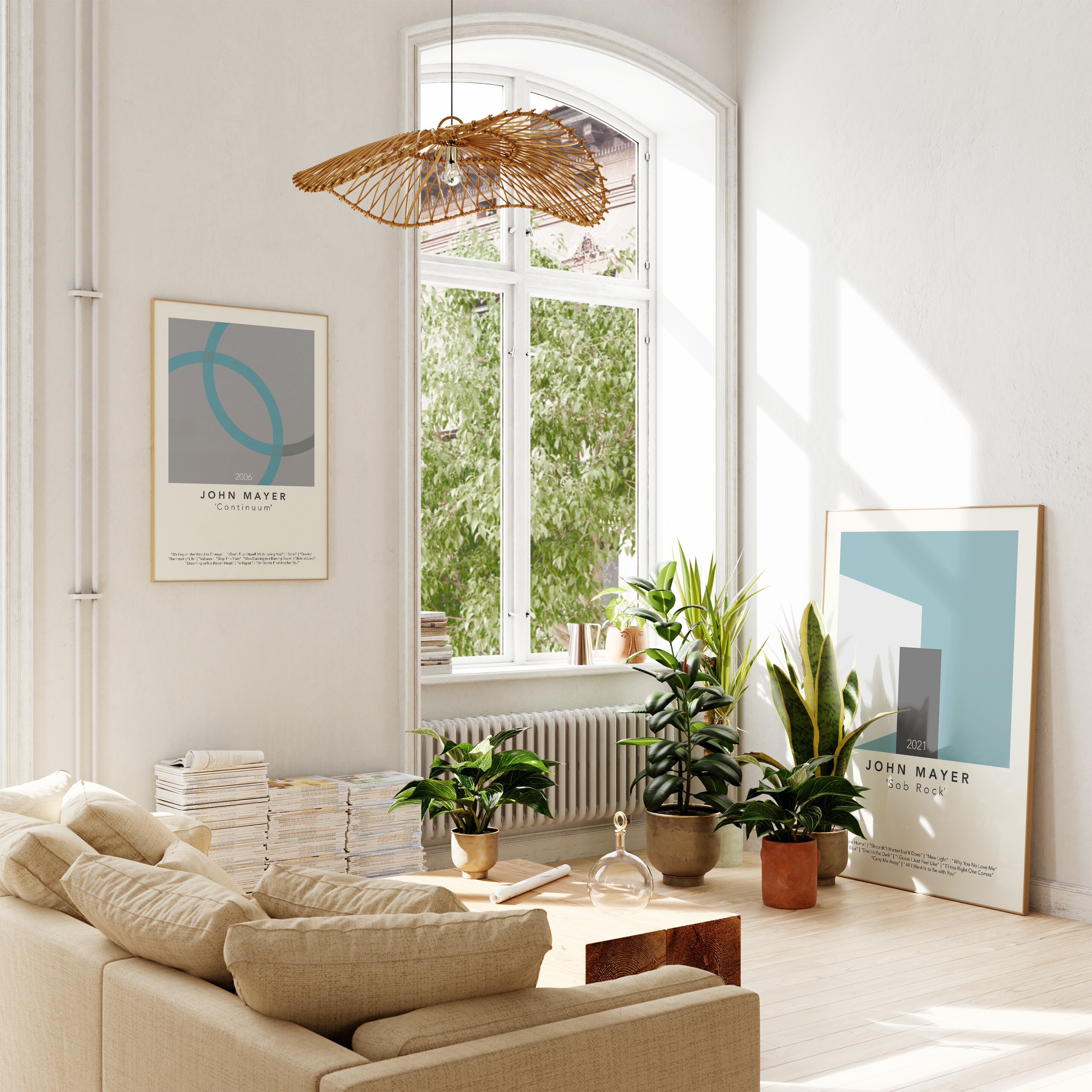 John Mayer Minimalist Poster | Continuum Album Cover Poster sold by ...