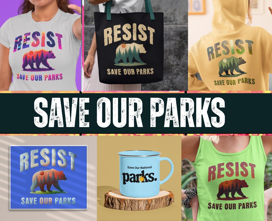 Save Our Parks Resist Bear Digital Download PNG Svg–trump Resistance ...