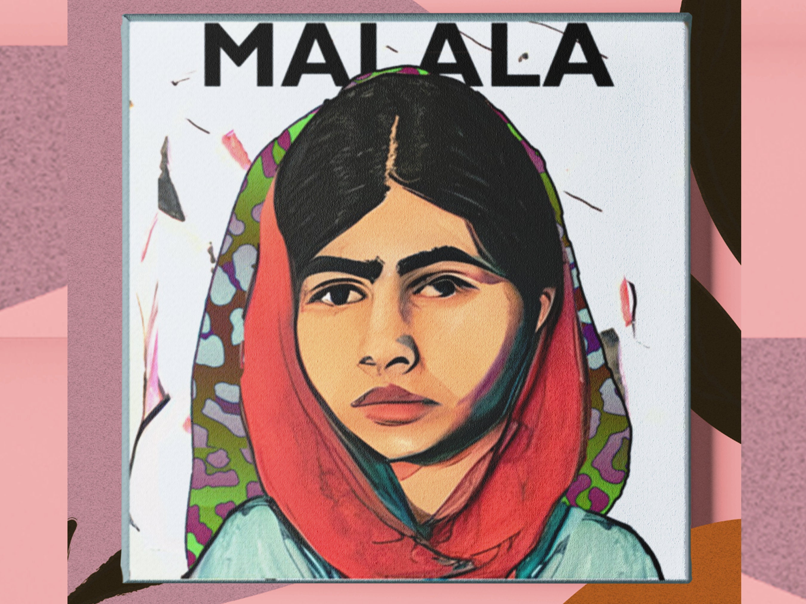 Malala Yousafzai Art Print Inspirational Portrait for A - Etsy