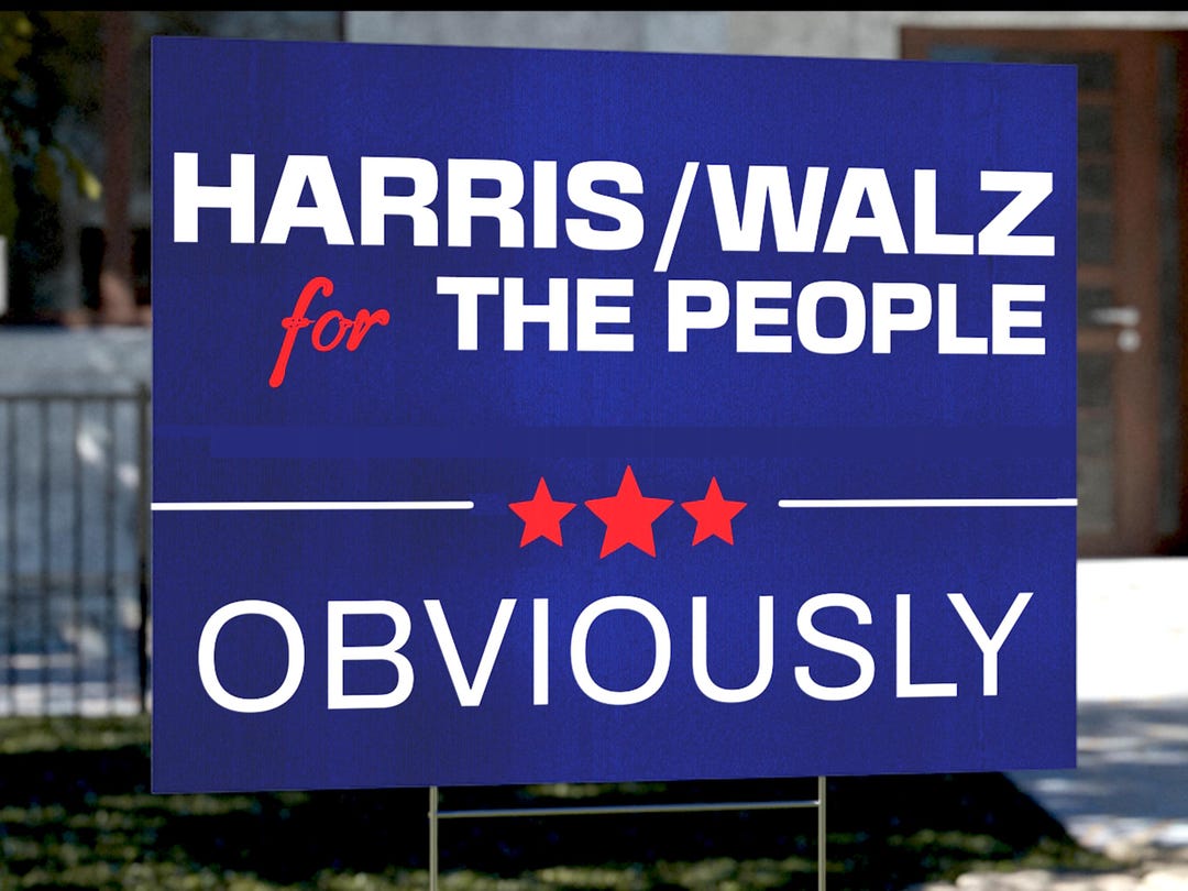 Democratic Campaign Lawn Sign, Harris-walz Yard Sign Red, White, Blue ...
