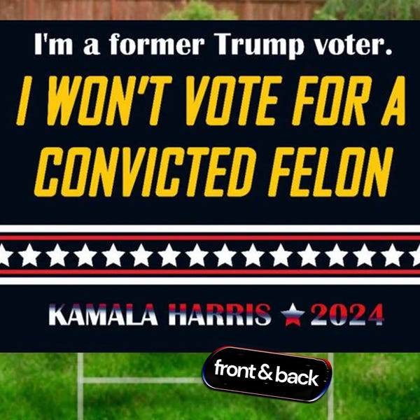 Anti Harris Sign - Etsy