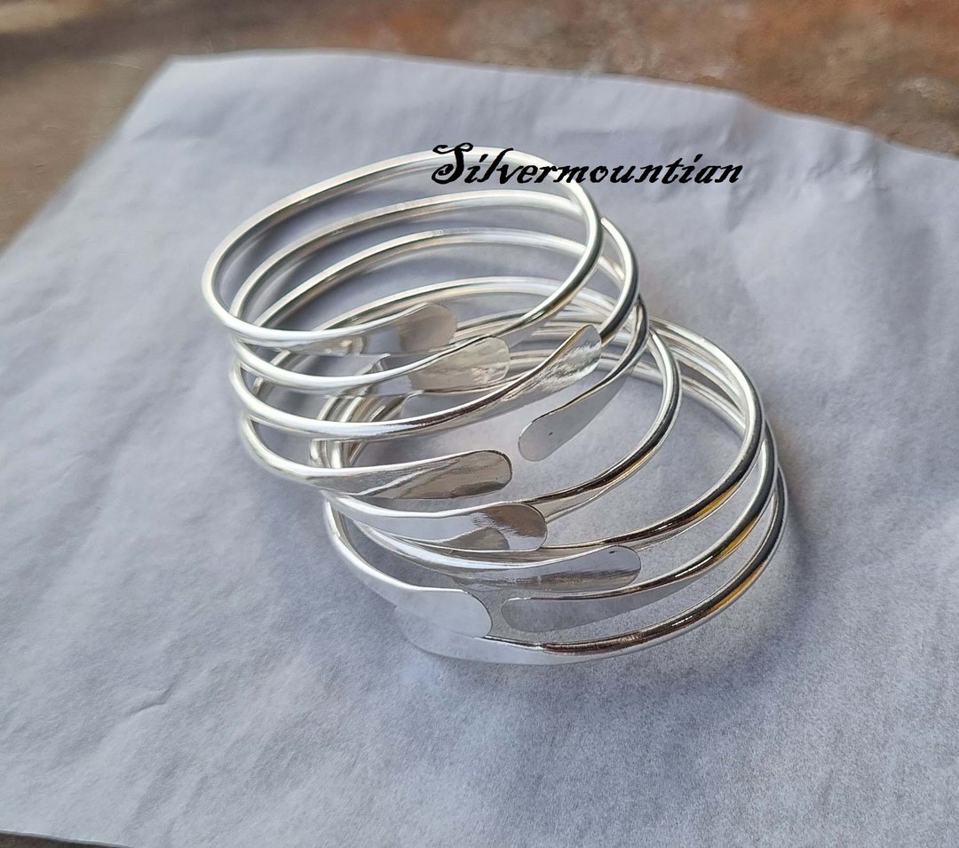Hand Crafted Bangles, 925 Sterling Silver, Amazing Design Bangles ...